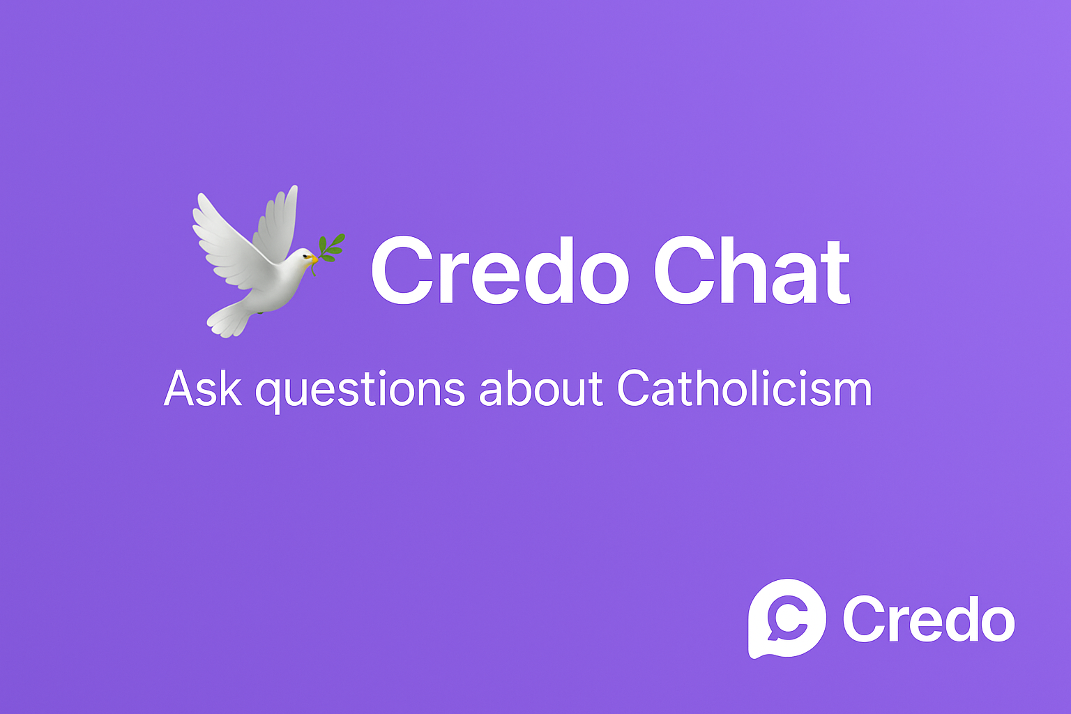 Credo - Catholic AI Chat | Ask Questions About Catholic Faith